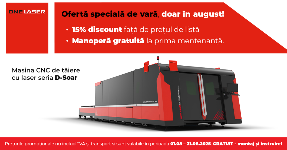 DNE LASER D-SOAR - Mașini CNC tăiere cu laser - MAȘINI CNC DE TĂIERE